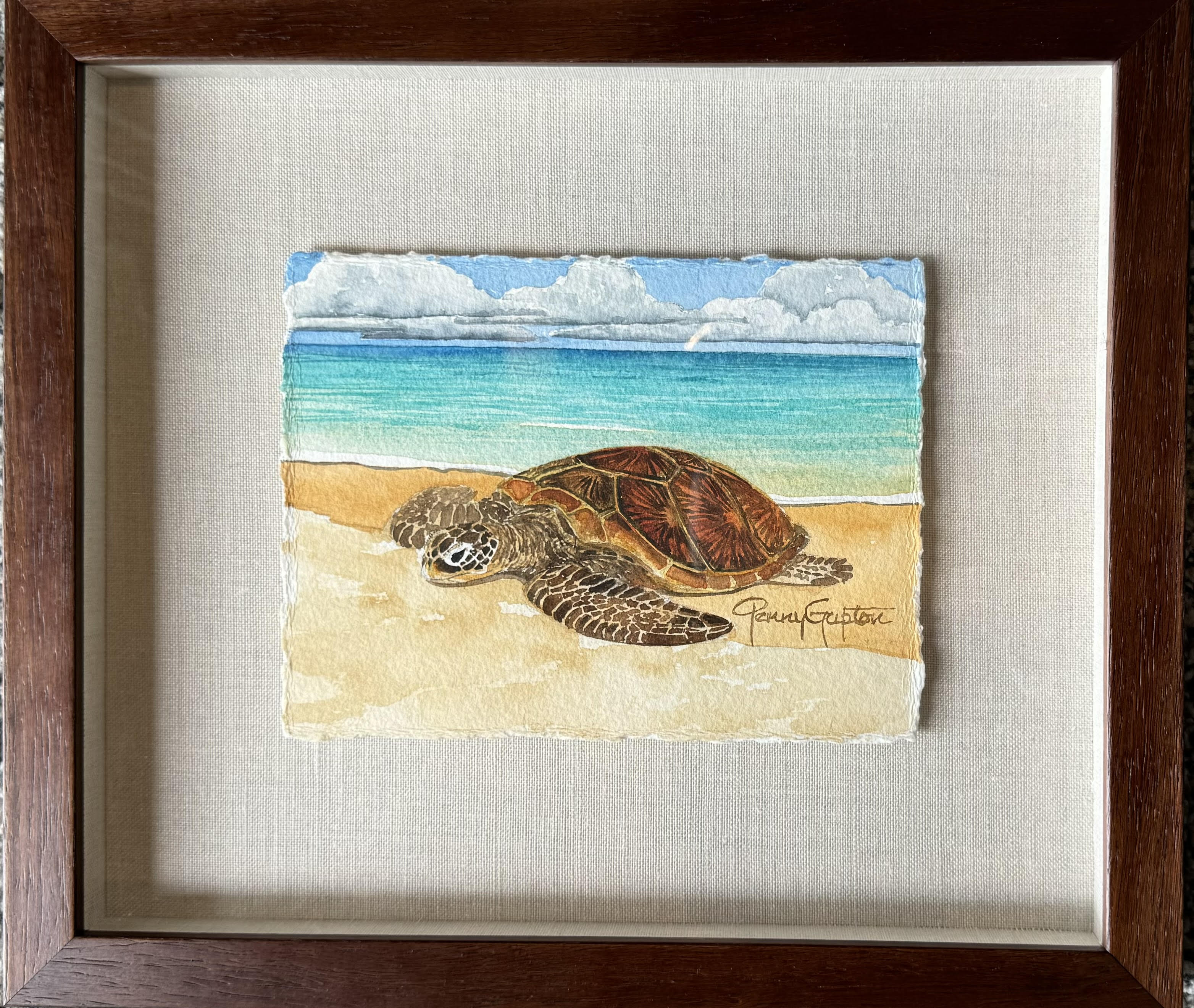 Basking Honu ~ Original – Gupton Gallery
