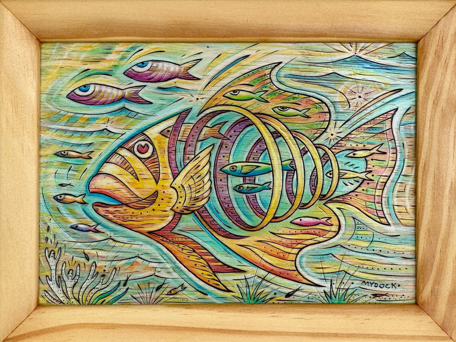 Gone Fishin' Panel ~ Original – Gupton Gallery